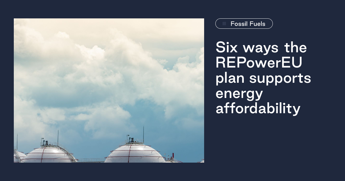 Six Ways The REPowerEU Plan Supports Energy Affordability