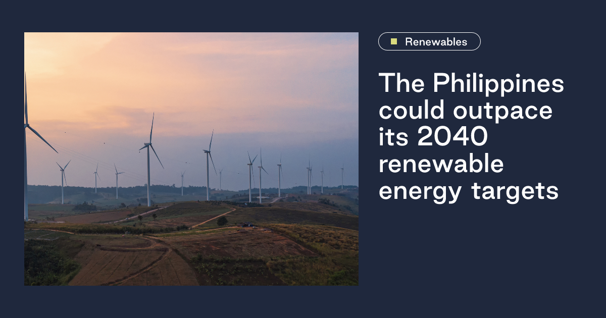 The Philippines could outpace its 2040 renewable energy targets